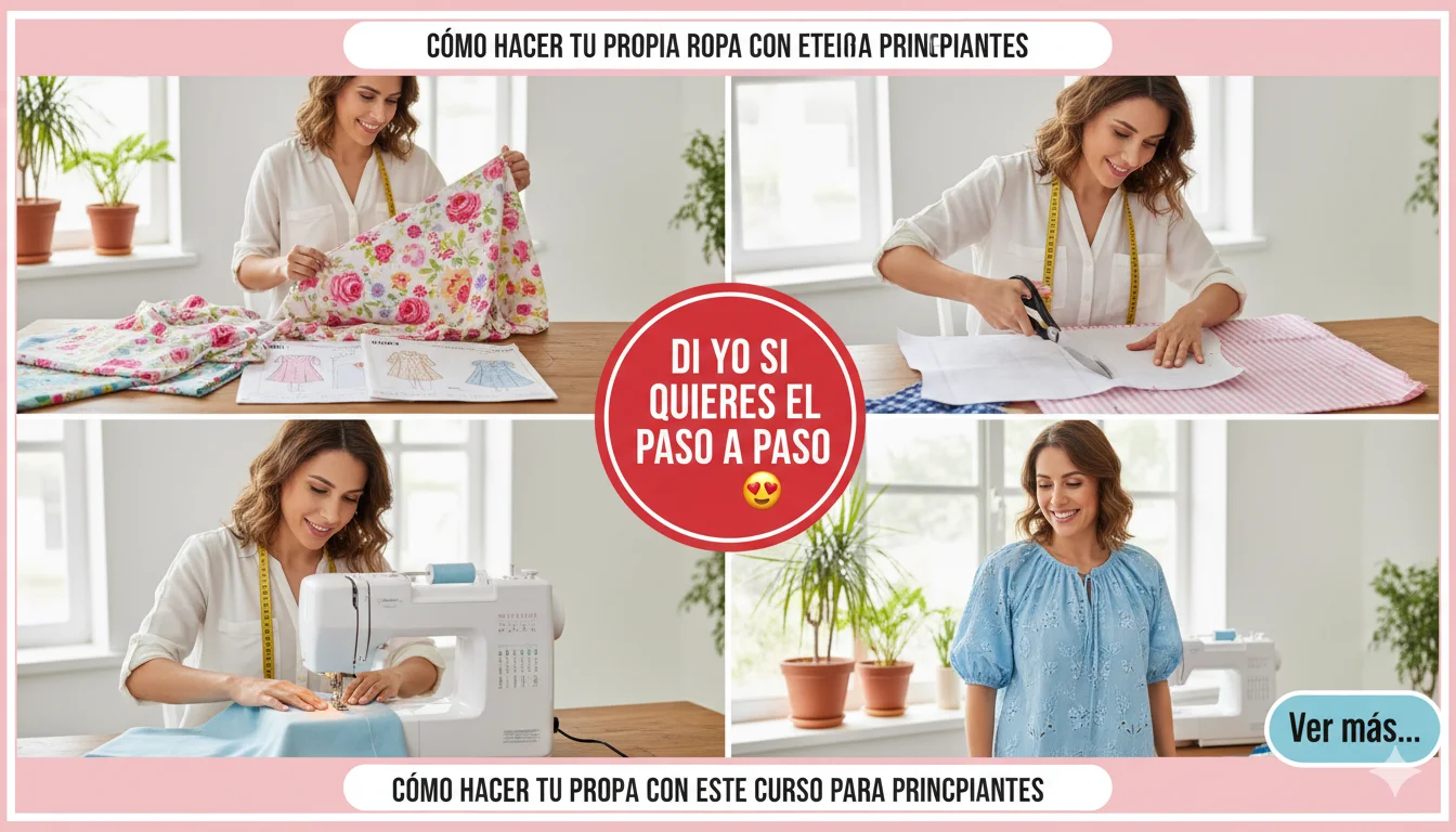 Cómo hacer tu propia ropa con este curso para principiantes | Prepárate HOY