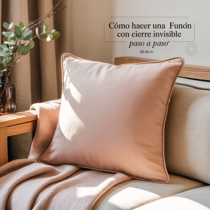 Cómo hacer una funda de cojín con cierre invisible paso a paso ...